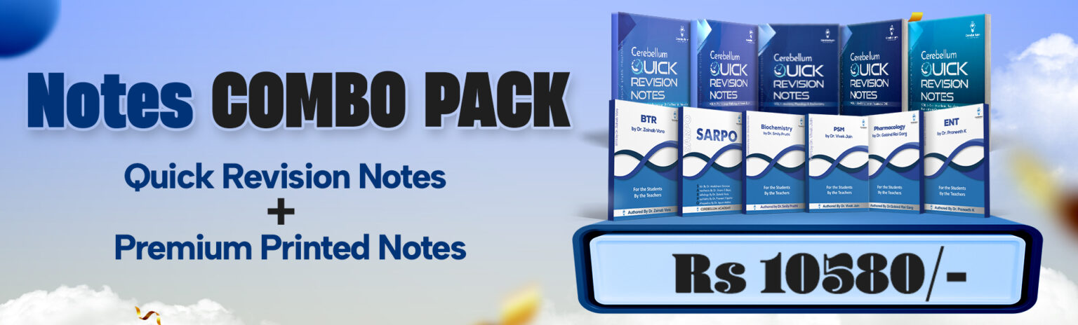 Printed Notes Combo Pack - Cerebellum Academy